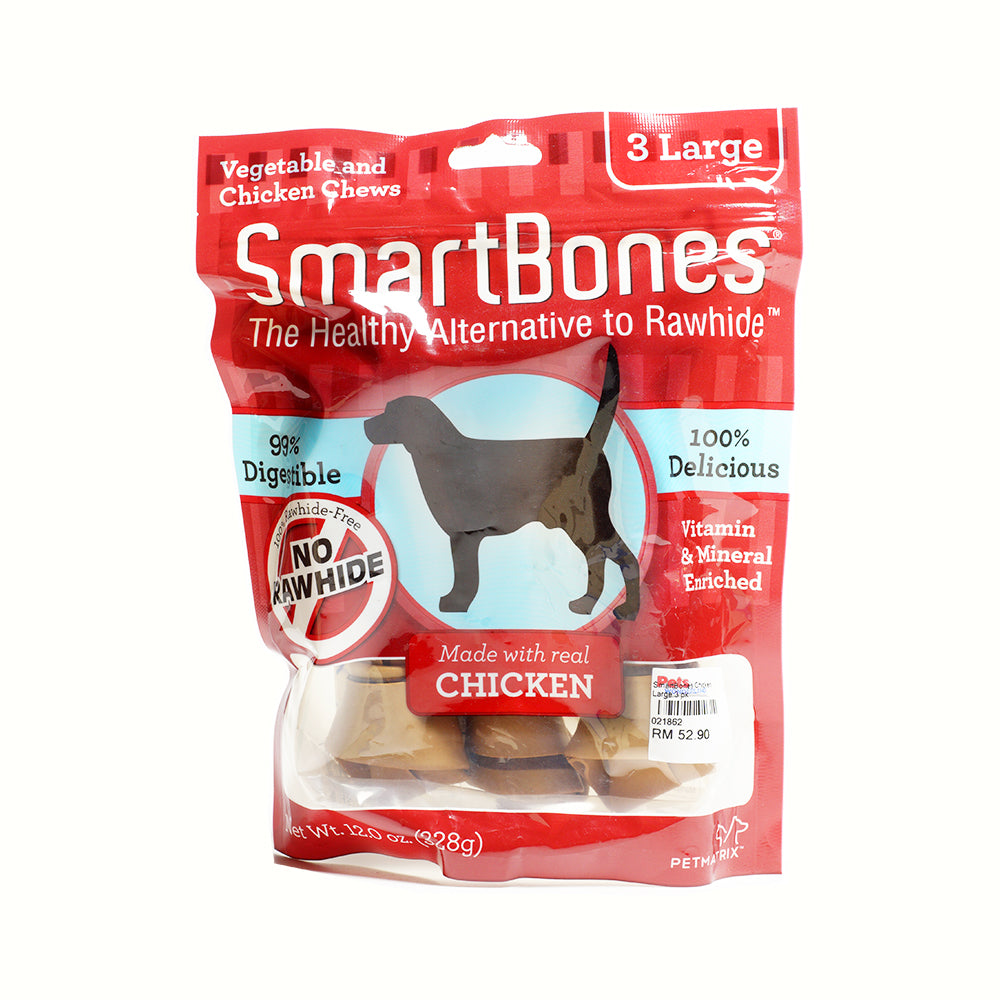 SmartBones Chicken Large 3 pk – Petswonderland