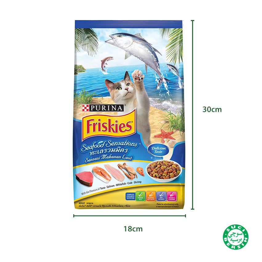 Friskies Adult Seafood Sensations 1.2kg (Sdisc) – Petswonderland